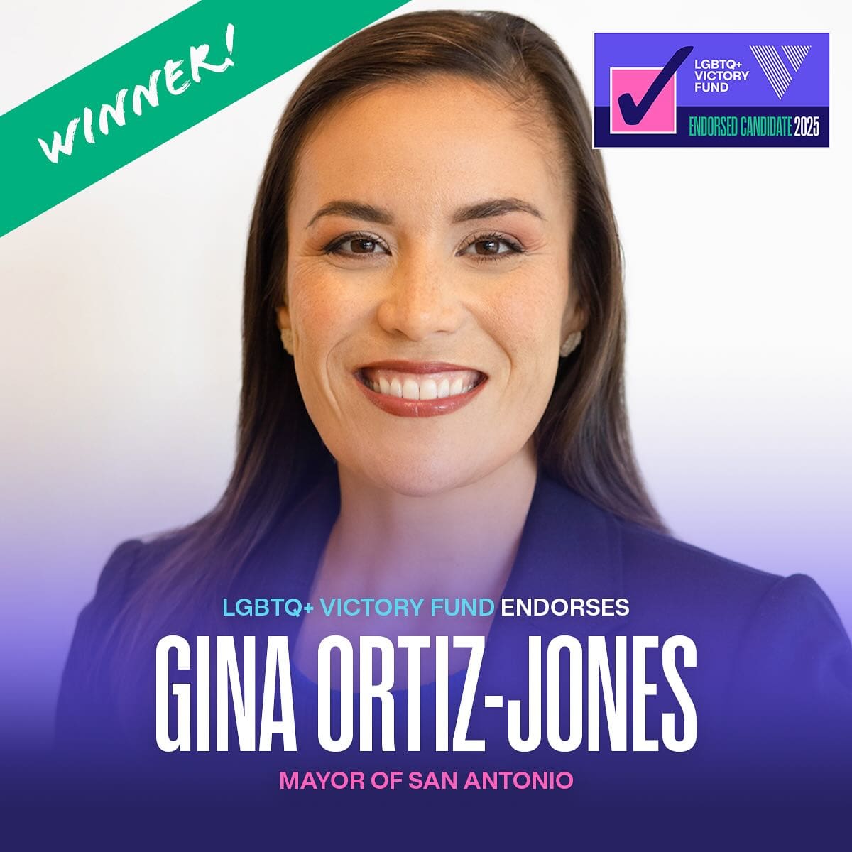 LGBTQ+ Victory Fund Congrats Gina Ortiz Jones on Winning San Antonio ...